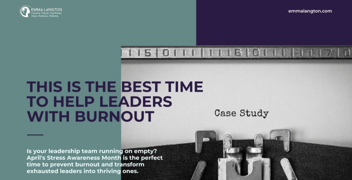 The Best Time to Help Leaders with Burnout